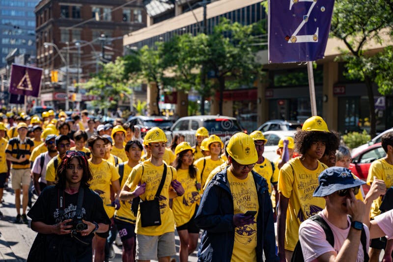 Frosh, the Traditional Downtown March of University of Toronto ...