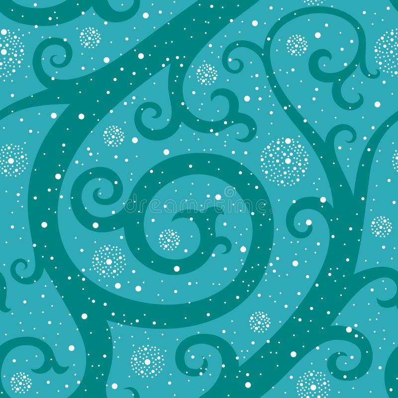 Frost Ans Snow Seamless Pattern Stock Vector - Illustration of ...