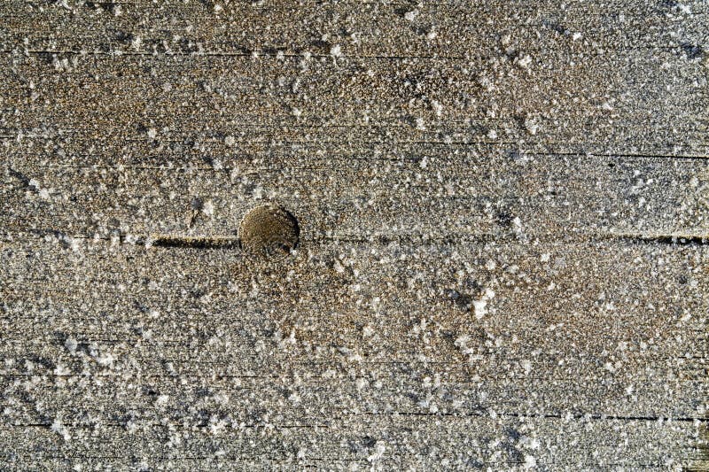Frost on the Board Formed on a Frosty Day As a Natural Texture Stock ...