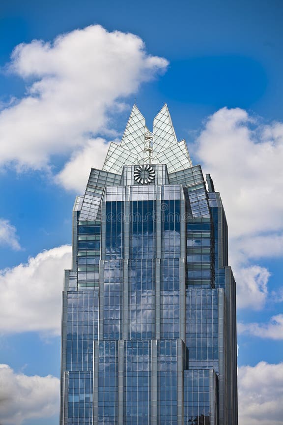 Frost Building, Austin Texas Stock Photo - Image of cloud, skyscraper ...