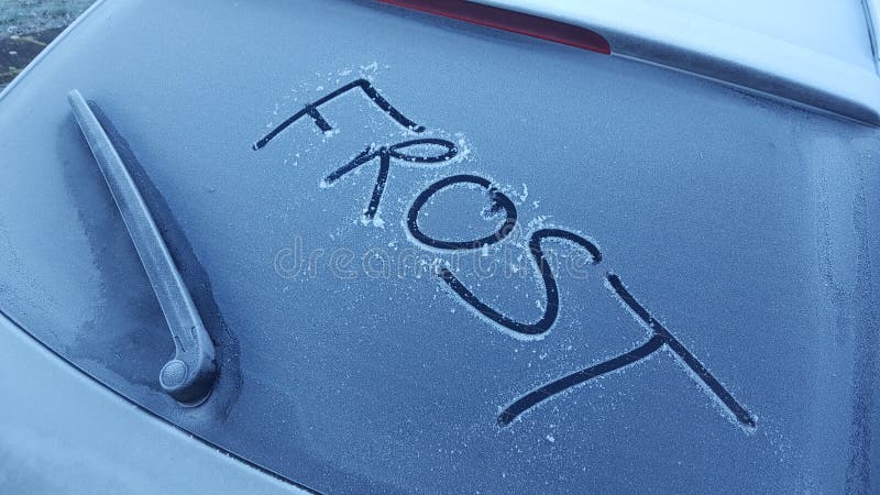 Frost on a car stock photo. Image of frost, newcastle - 84965184