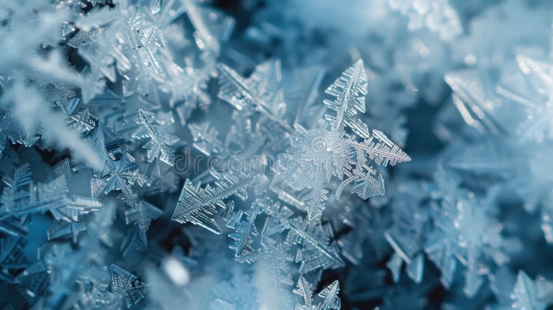 Frost-covered Tree Branches Forming Intricate and Frosty Natural ...