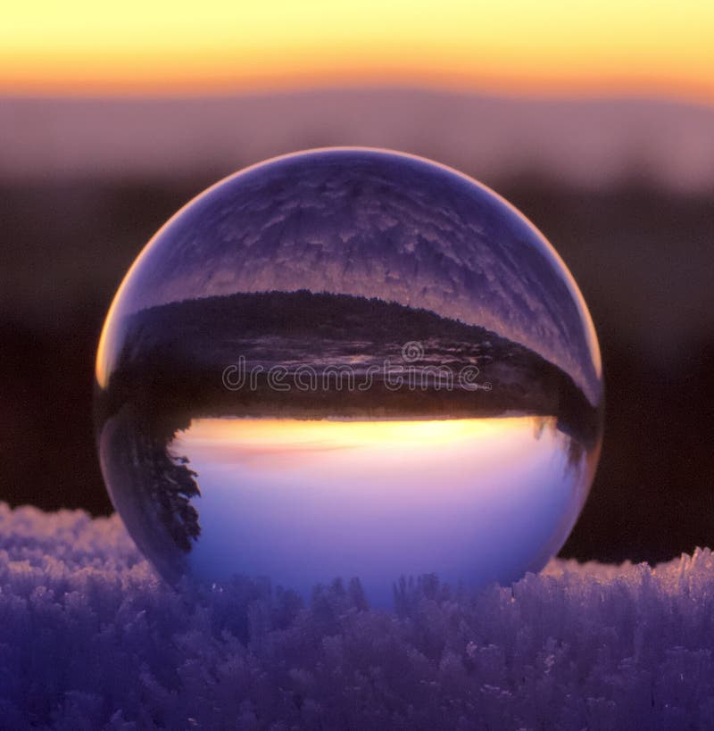 Frost and crystal stock photo. Image of refraction, ball - 165480408
