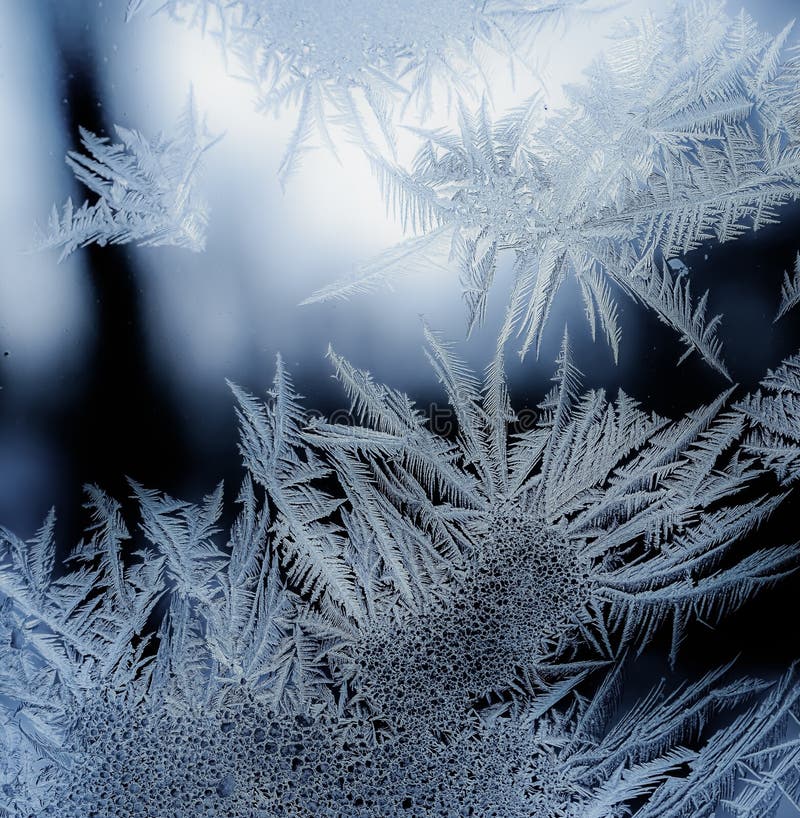Frost Crystal Border on Ice Stock Photo - Image of frosty, merry: 97065200