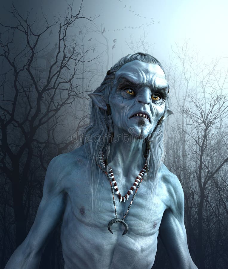 Frost Demon Shaman stock illustration. Illustration of spooky - 134421681