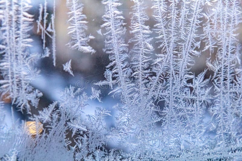 Ice window in the cold stock image. Image of cool, frosty - 258998105