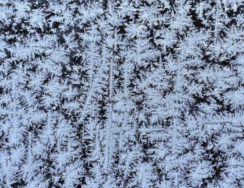 Frost Draws Patterns on the Glass. Stock Photo - Image of nature, draws ...
