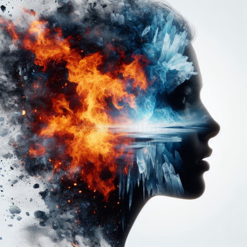 Frost and Fire stock illustration. Illustration of connection - 326512535