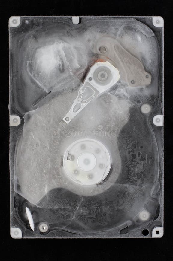 Frost Hard Disk stock image. Image of spindle, drives - 72683783