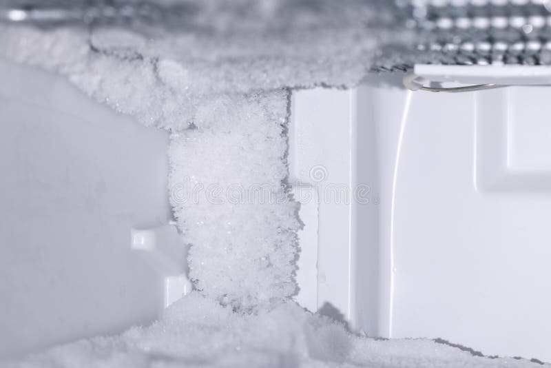 Frost and Ice in the Freezer Stock Photo - Image of frosty, kitchen ...