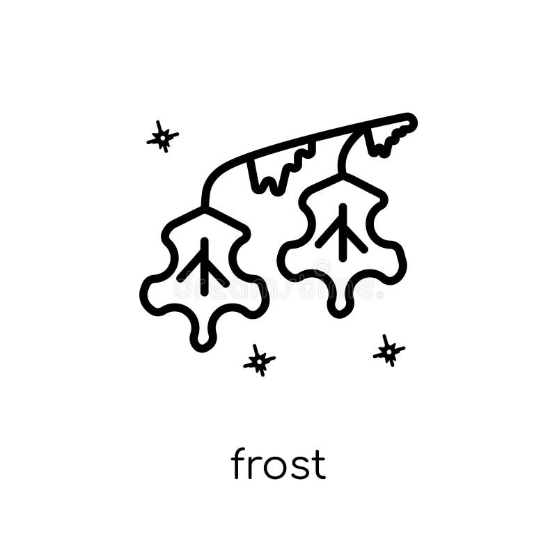 Frost Icon from Collection. Stock Vector - Illustration of decoration ...