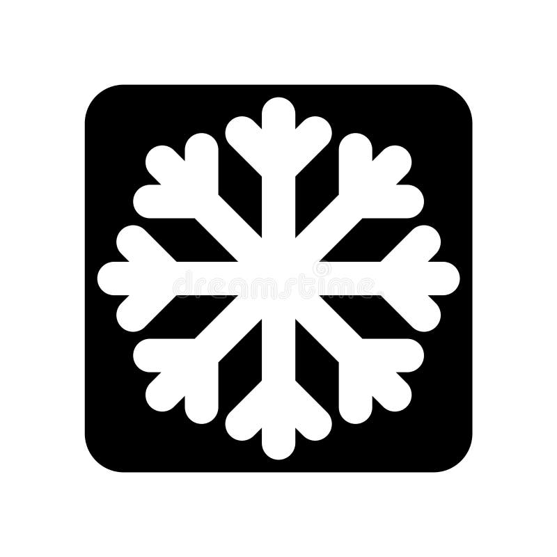 Frost Icon in Black Style Isolated on White Background. Weather Pattern ...