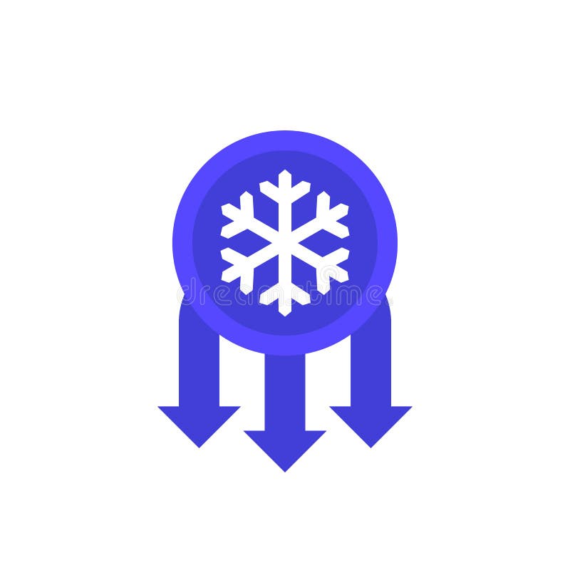 Frost Impact or Freezing Icon Stock Vector - Illustration of coldproof ...