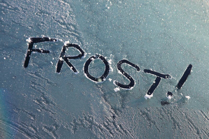 Frost message sign stock image. Image of cold, abstract - 82183307