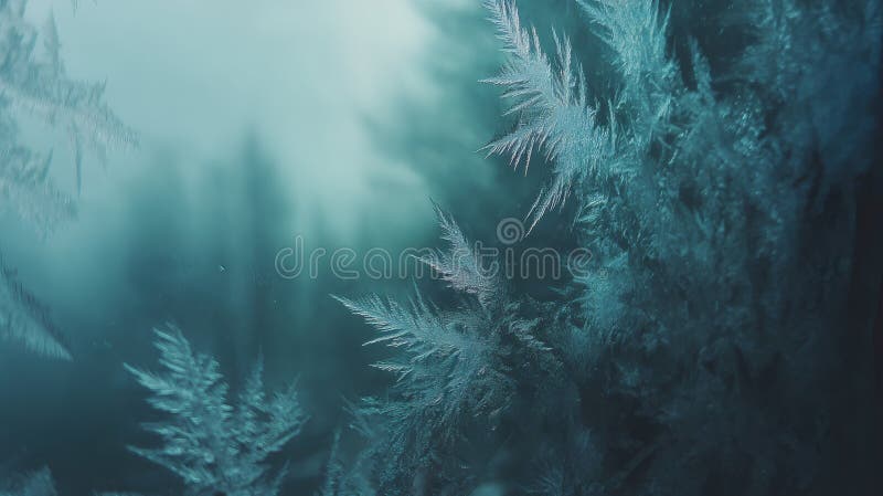 Frost Pattern on Glass stock photo. Image of shape, decorative - 389076234