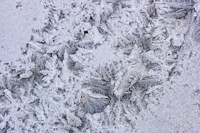 Frost Pattern on a Window, Montana. Stock Image - Image of soil ...