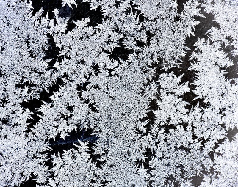 Frost Pattern on a Window, Montana Stock Photo - Image of window ...