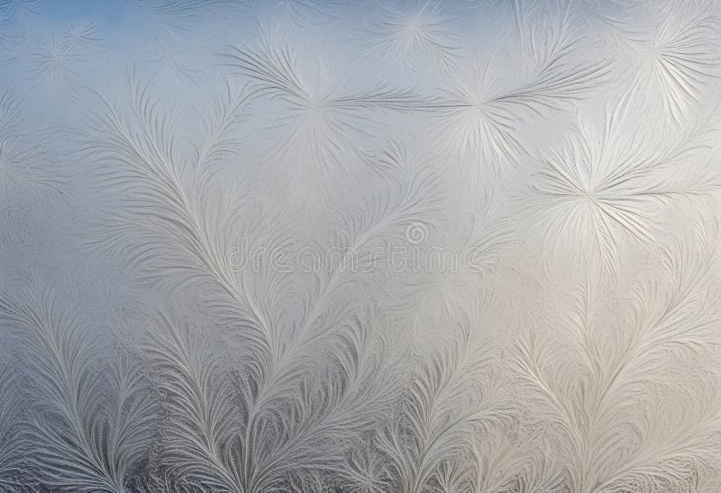 Frost Patterns on Glass stock illustration. Illustration of formation ...