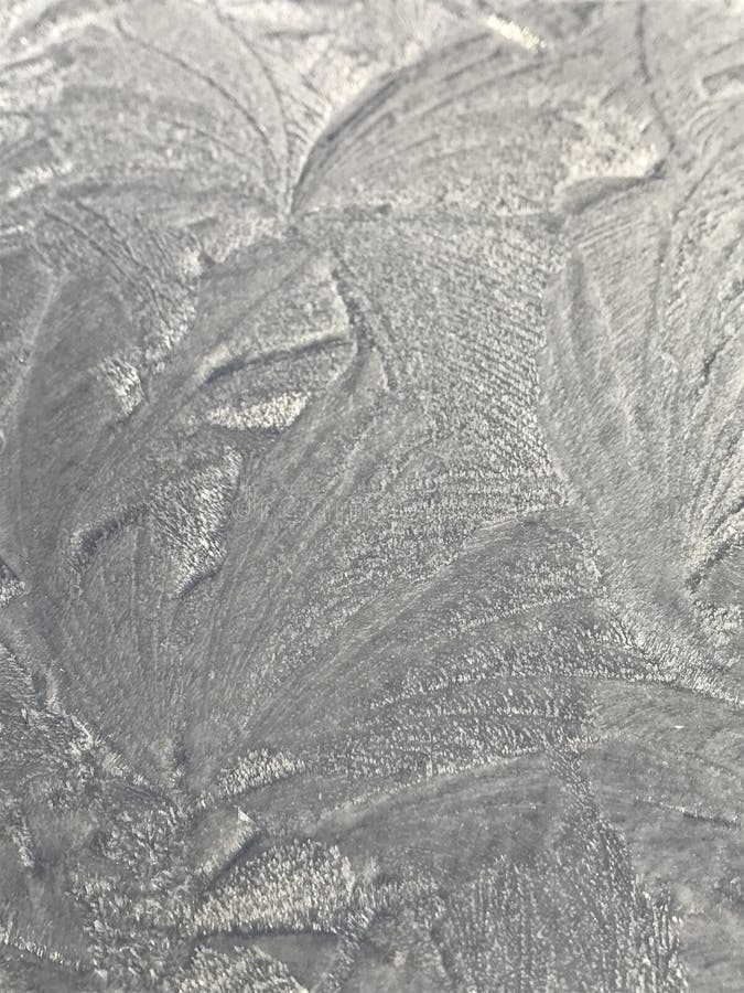 Frost Patterns on Window Glass in Winter Stock Image - Image of ...
