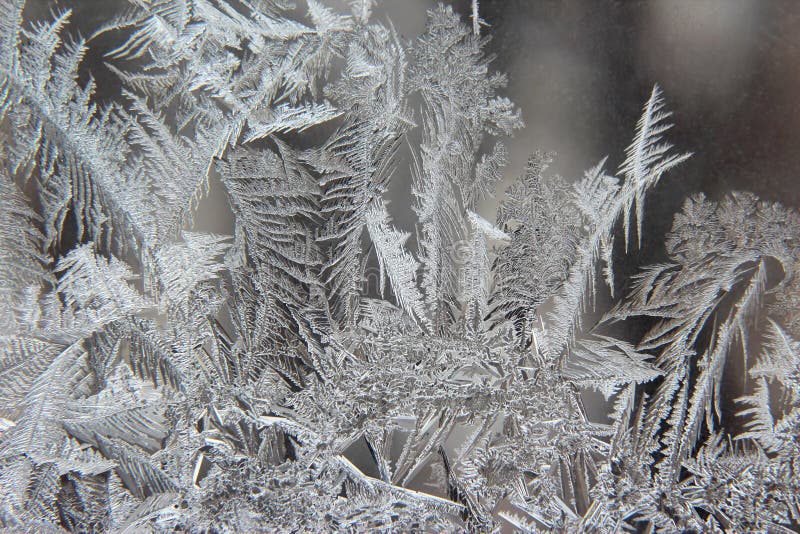 Frost Patterns on Winter Glass Stock Photo - Image of patterns ...