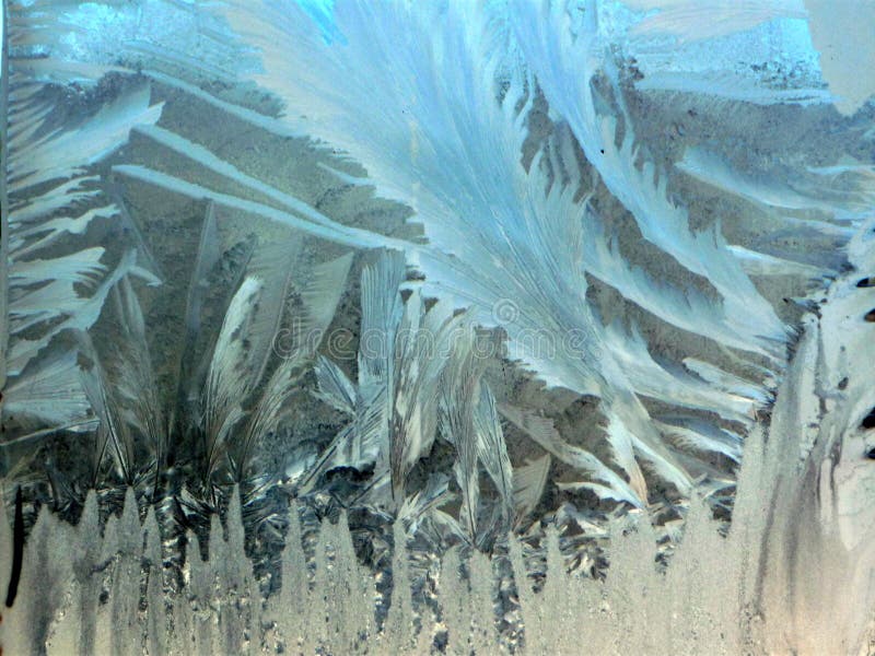 Frost Patterns on the Winter Window Stock Photo - Image of window ...