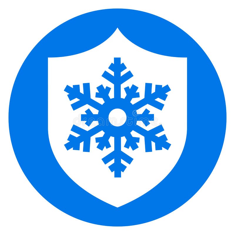 Frost Protection Vector Icon Stock Vector - Illustration of flat, label ...