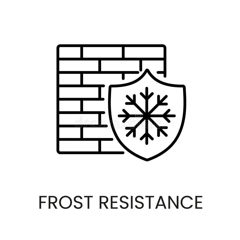 Frost Resistance Line Vector Icon with Editable Stroke Stock Vector ...