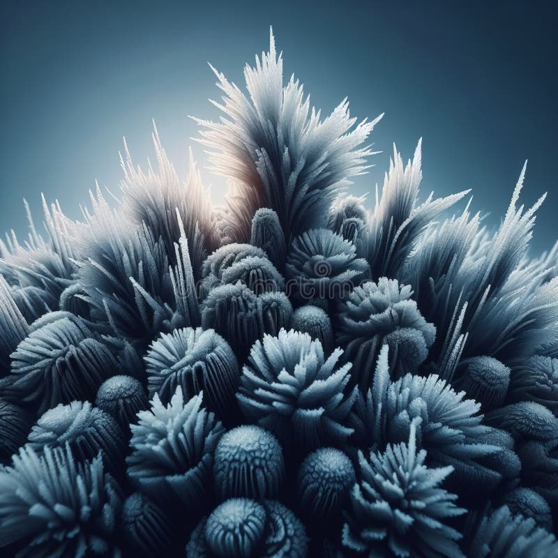 Frost on a Surface on Transparent Background in a Close Up Per Stock ...