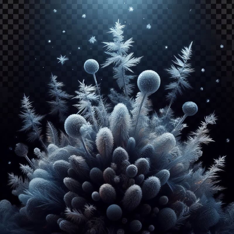 Frost on a Surface on Transparent Background in a Close Up Per Stock ...