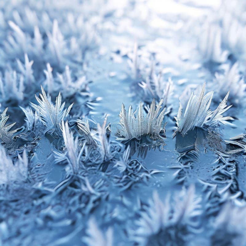 Frost on a Surface on Transparent Background in a Close Up Per Stock ...