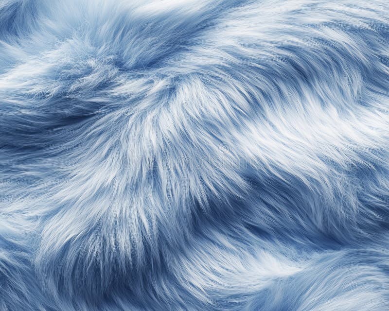 Frost White Arctic Blue Wolf Fur Hyperrealistic Tileable Stock ...