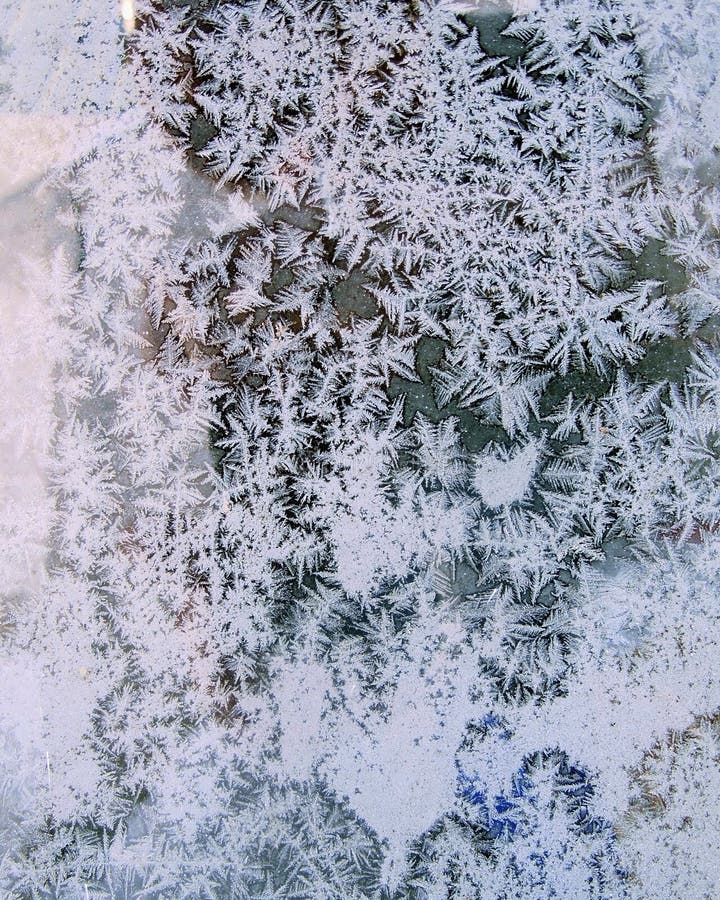 Frost on Window Winter Background Texture Stock Image - Image of glass ...