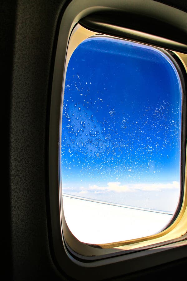 Frosted airplane window stock image. Image of aircraft - 32018799