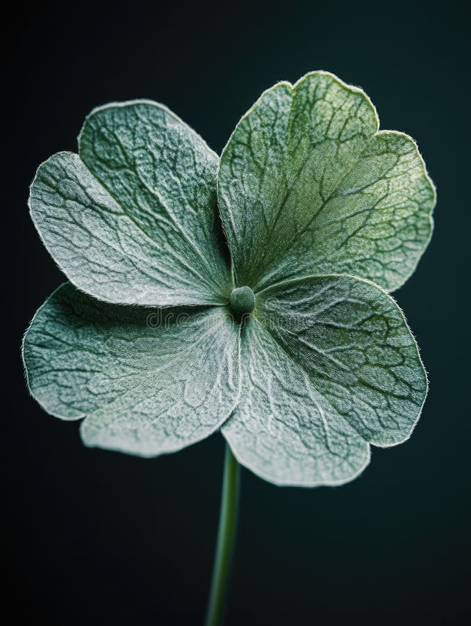 Frosted Clover stock photo. Image of winter, clovers - 359007830