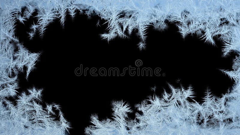 Frosted Frame from Borders To the Center. Frosted Patterns. Stock ...