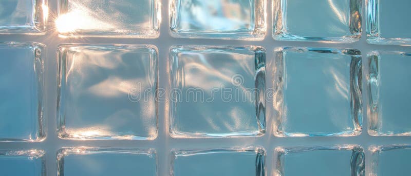 Frosted Glass Bricks Creating Beautiful Light Effects in Modern ...