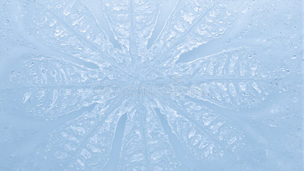 Frosted Glass with Intricate Ice Crystal Patterns Stock Illustration ...