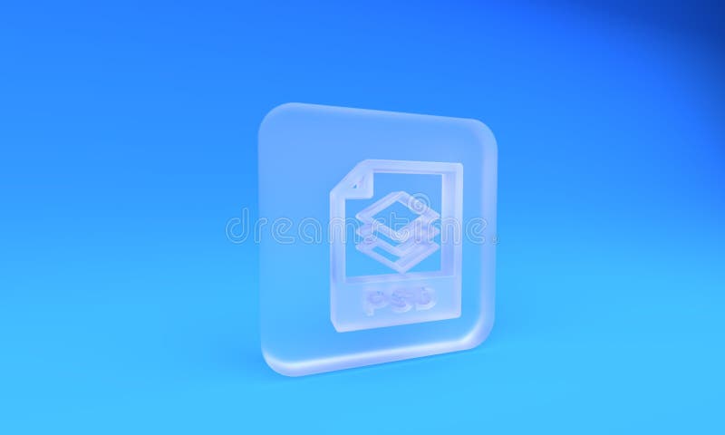 Frosted Glass PSD File Document. Download Psd Button Icon Isolated on ...