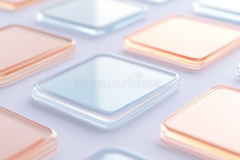 Frosted Glass Rectangles Overlap To Create a Modern Design, Featuring ...