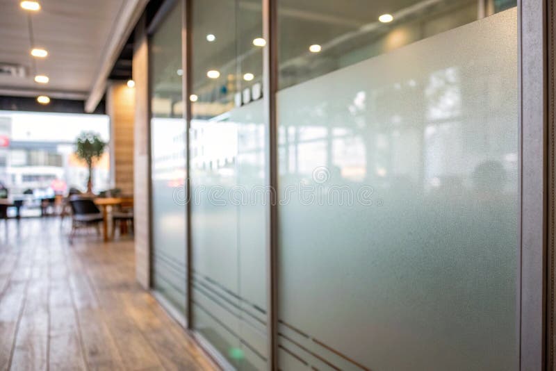 Frosted Glass Surface with Blurred Texture Stock Illustration ...