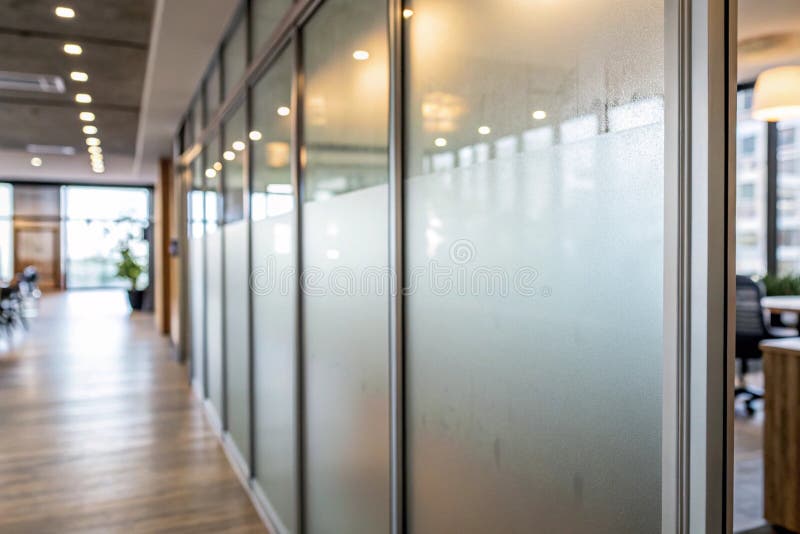 Frosted Glass Surface with Blurred Texture Stock Illustration ...