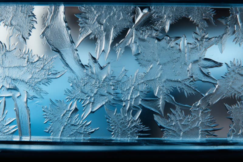 Frosted Glass Texture with Elegant Frost Patterns from Above for Design ...