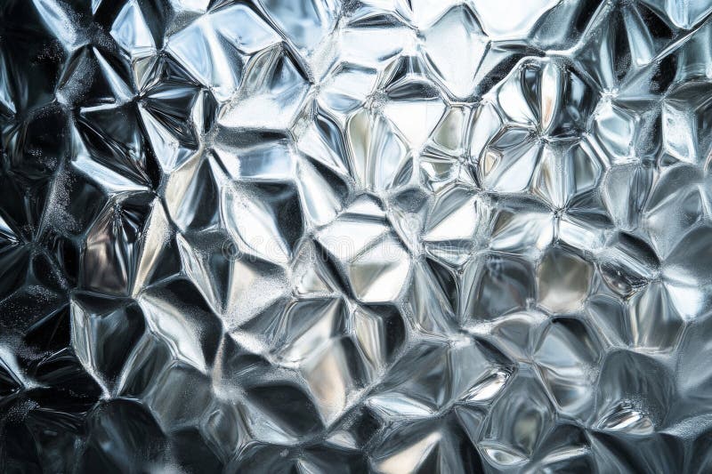 Frosted Glass Texture Featuring Diamond-like Patterns Reflecting Light ...