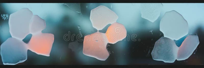 Frosted Glass Texture with Geometric Shapes Reflecting Soft Diffused ...