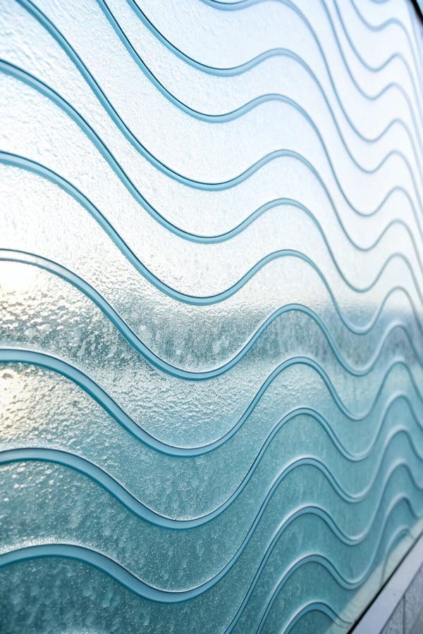 Frosted Glass Texture with Light Blue Gradient Stock Illustration ...