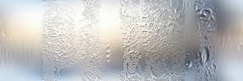 Frosted Glass Texture with Water Droplets and Subtle Light Patterns ...