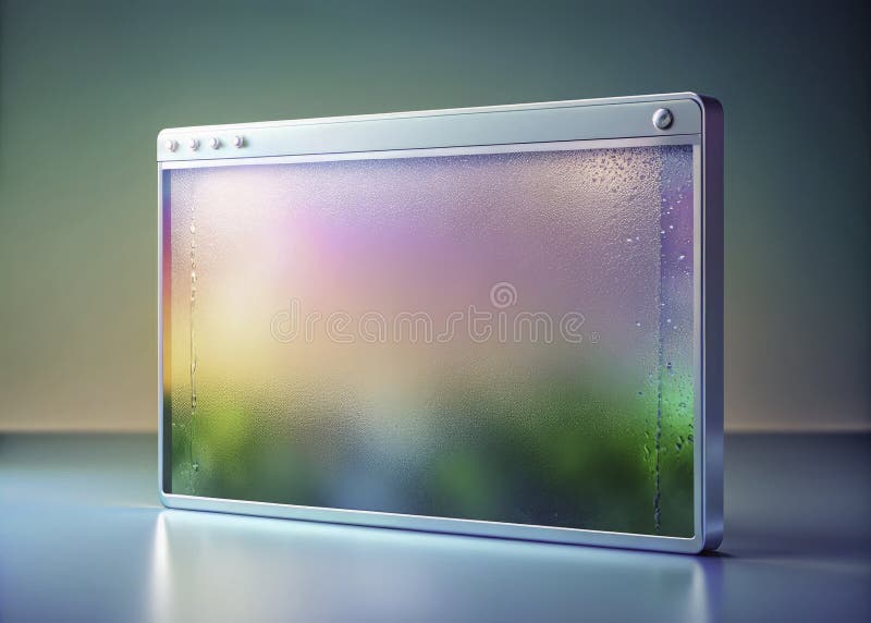 Frosted Glass Web Browser Interface a Futuristic Sleek UI Design for ...