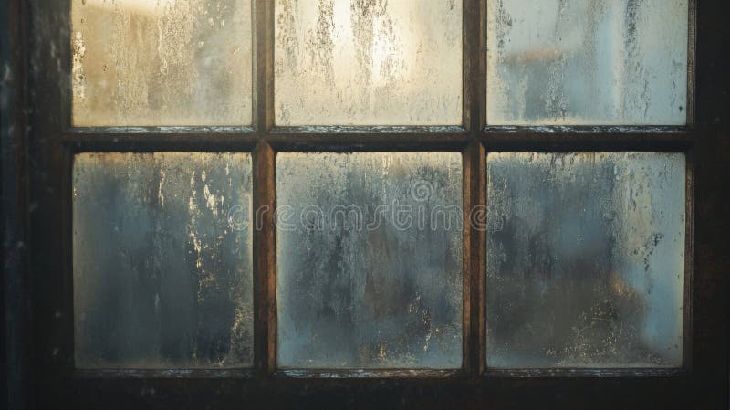 A Frosted Window Pane with Distorted Light Stock Illustration ...