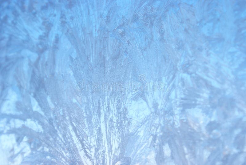 Frosted Winter Window Glass Background Stock Image - Image of light ...