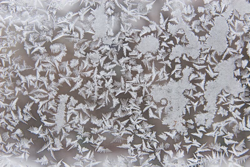 Frostwork on a Window Glass Stock Photo - Image of frosty, frozen: 7896530